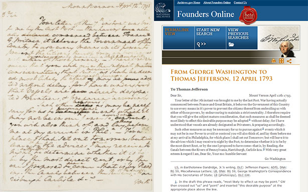 Access the Writings of the Founding Fathers on Founders Online ...