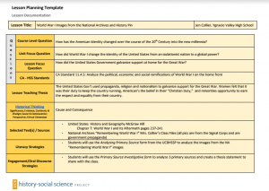 Working with Documents in Remembering WWI – Education Updates